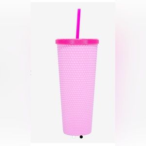 Barbie | Kitchen | Barbie Movie Pink Pyramid Acrylic Studded Travel Cup ...